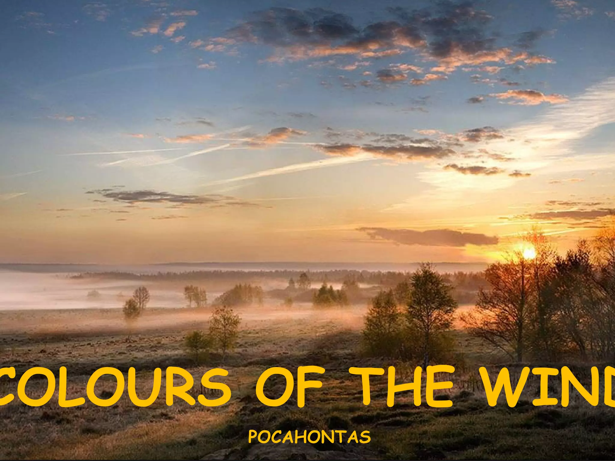 'Colours Of The Wind' | PPT