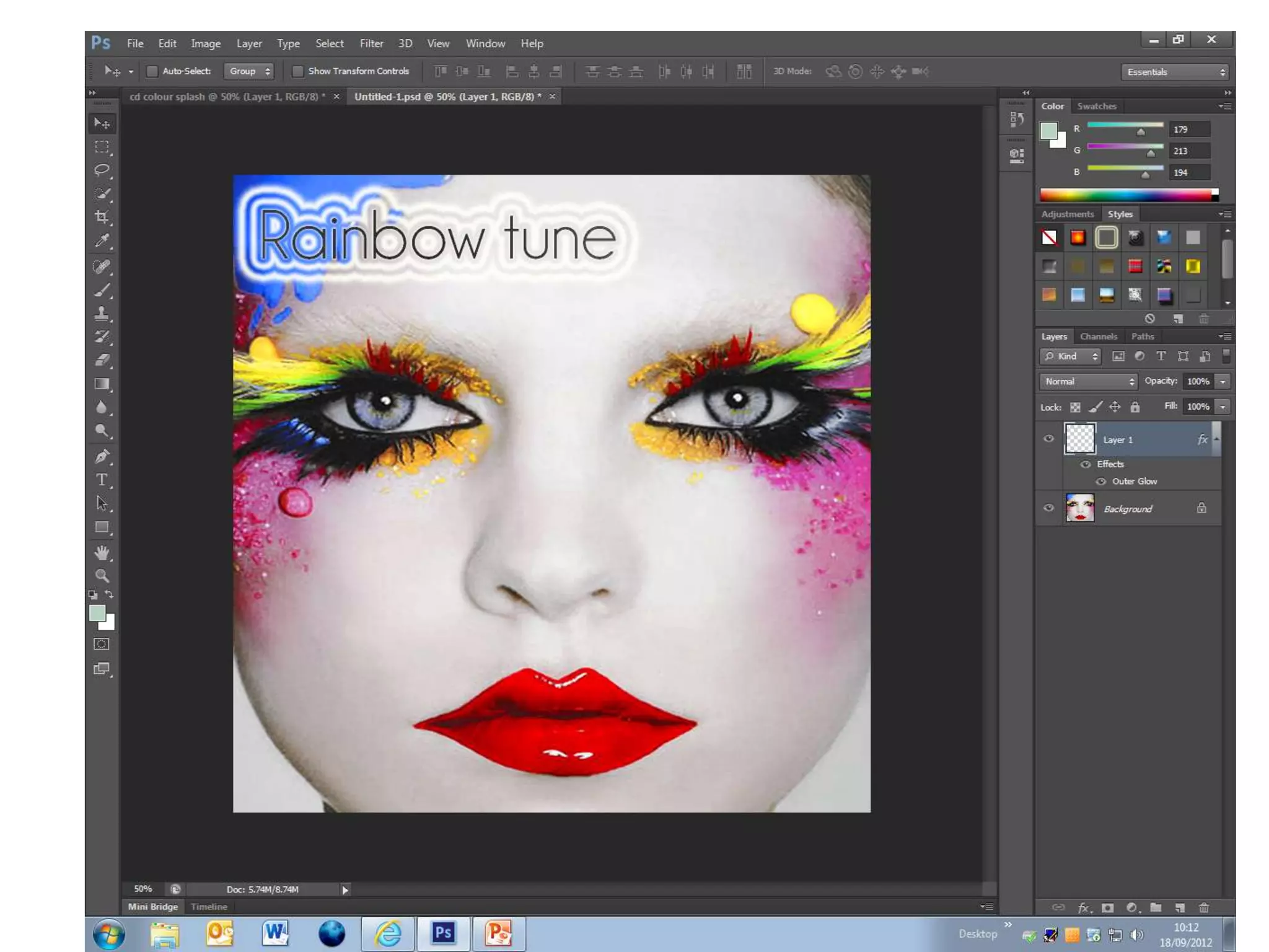 Colour splash steps | PPT