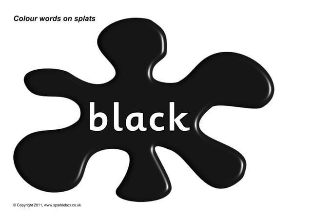 colour splat picture print kids primary level 1 | PDF