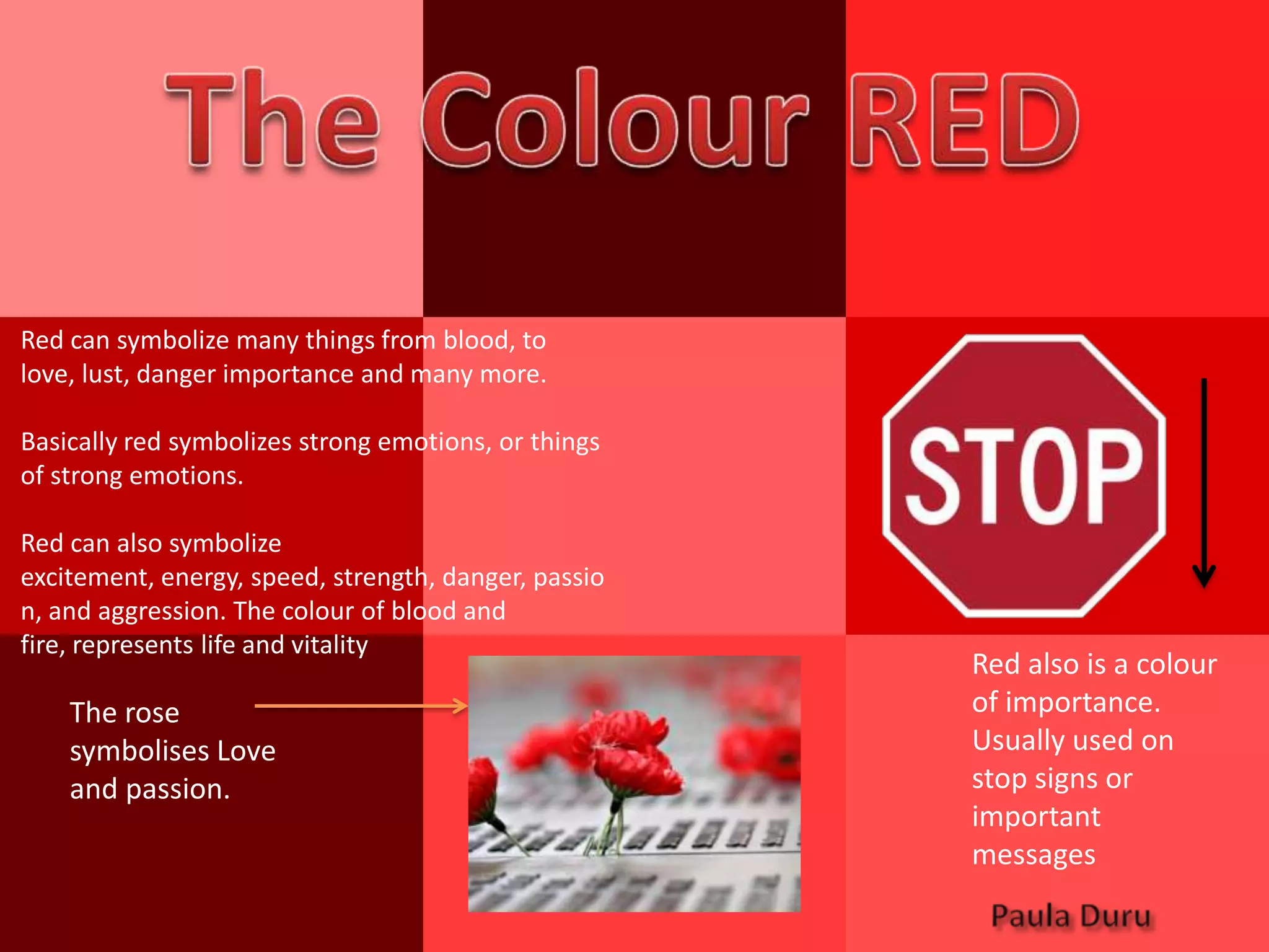 Colour symbolism task | PPTX