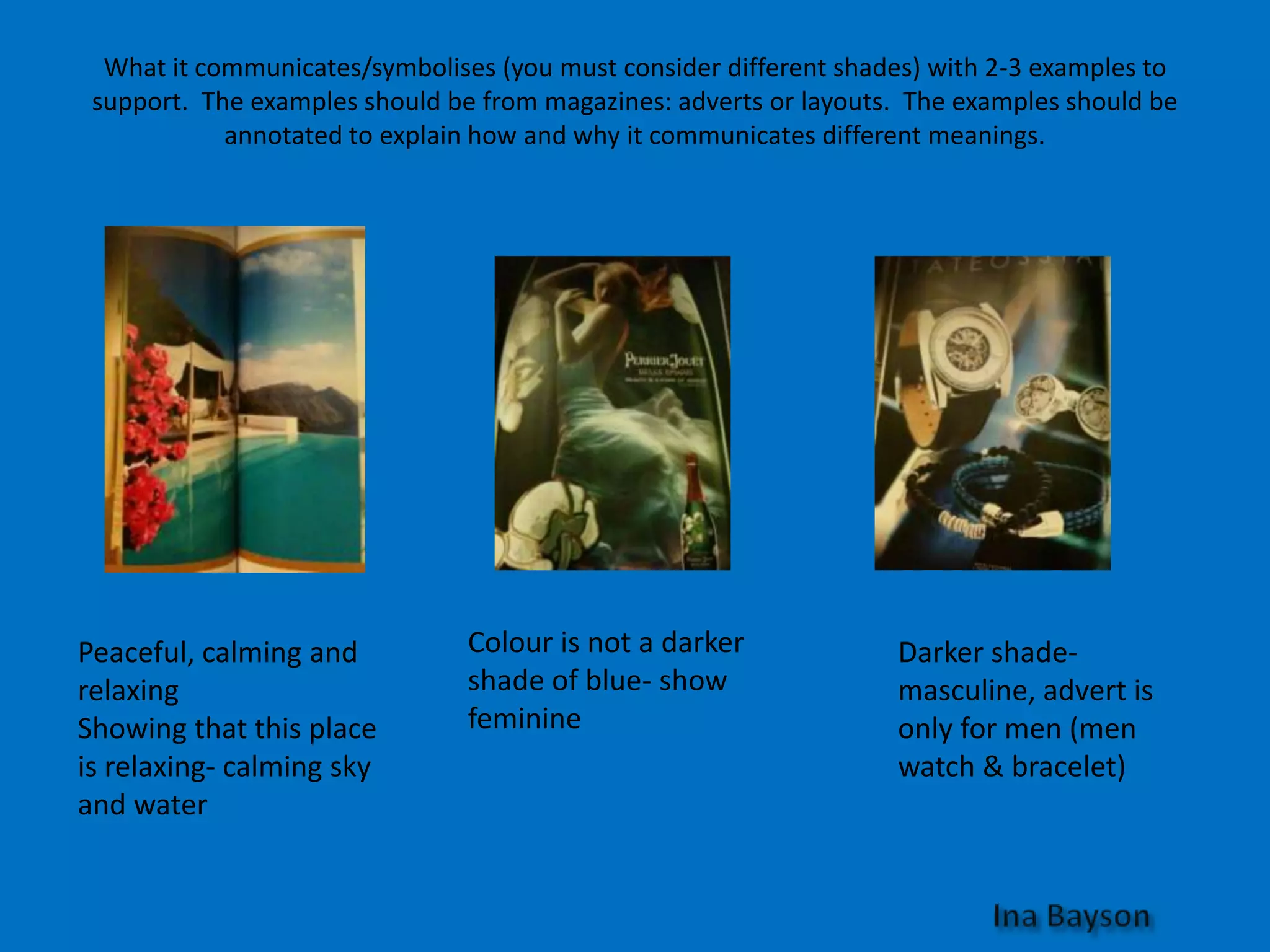 Colour symbolism task | PPTX