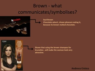 Colour symbolism task | PPTX