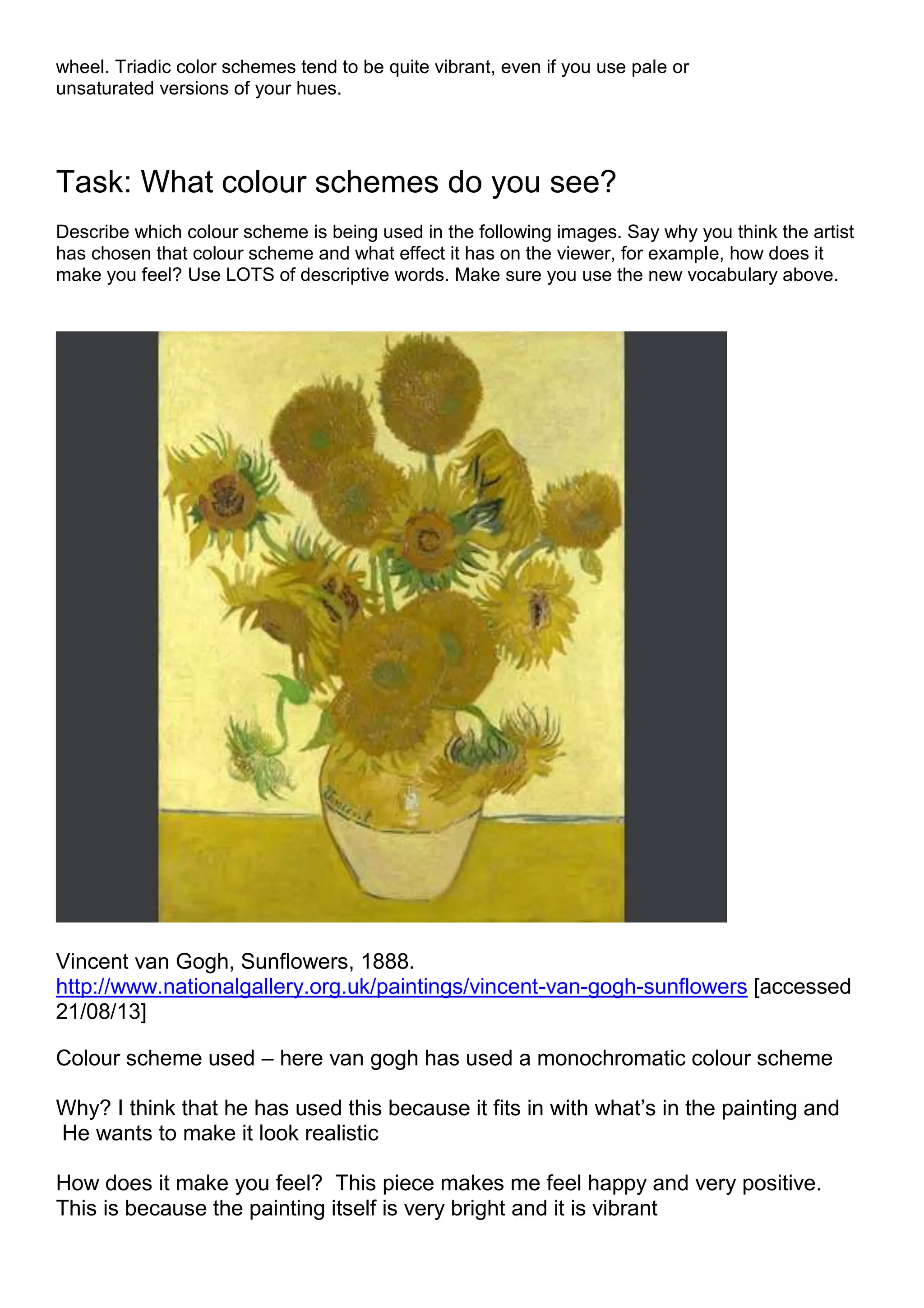 Colour task sal | PDF