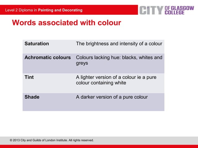 Colour terminology 6 | PPT