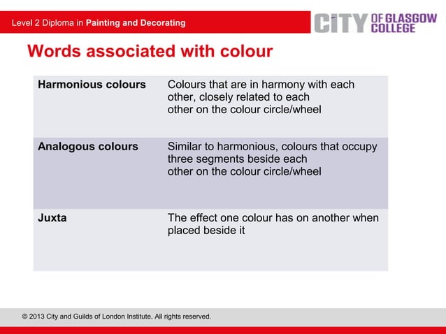 Colour terminology 6 | PPT