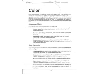 Colour theory power point (2) | PPTX
