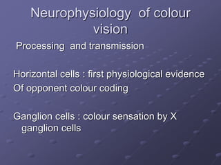 Colour vision | PPTX