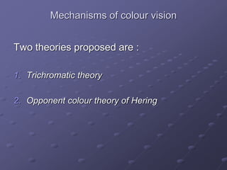 Colour vision | PPTX