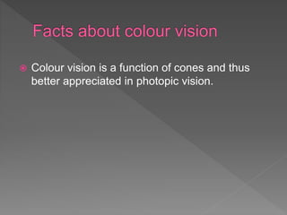 Colour vision | PPTX