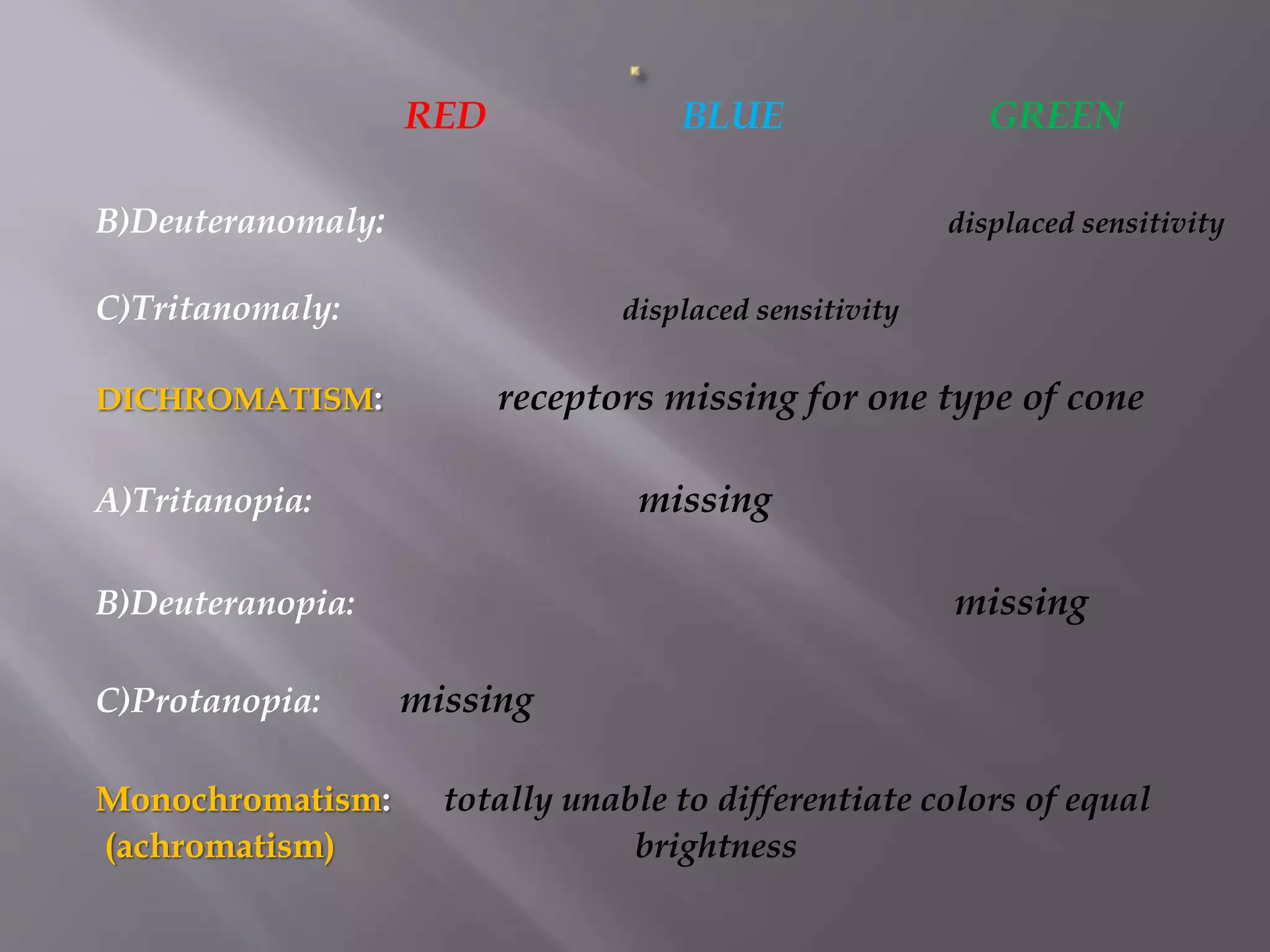 Colour vision | PPTX