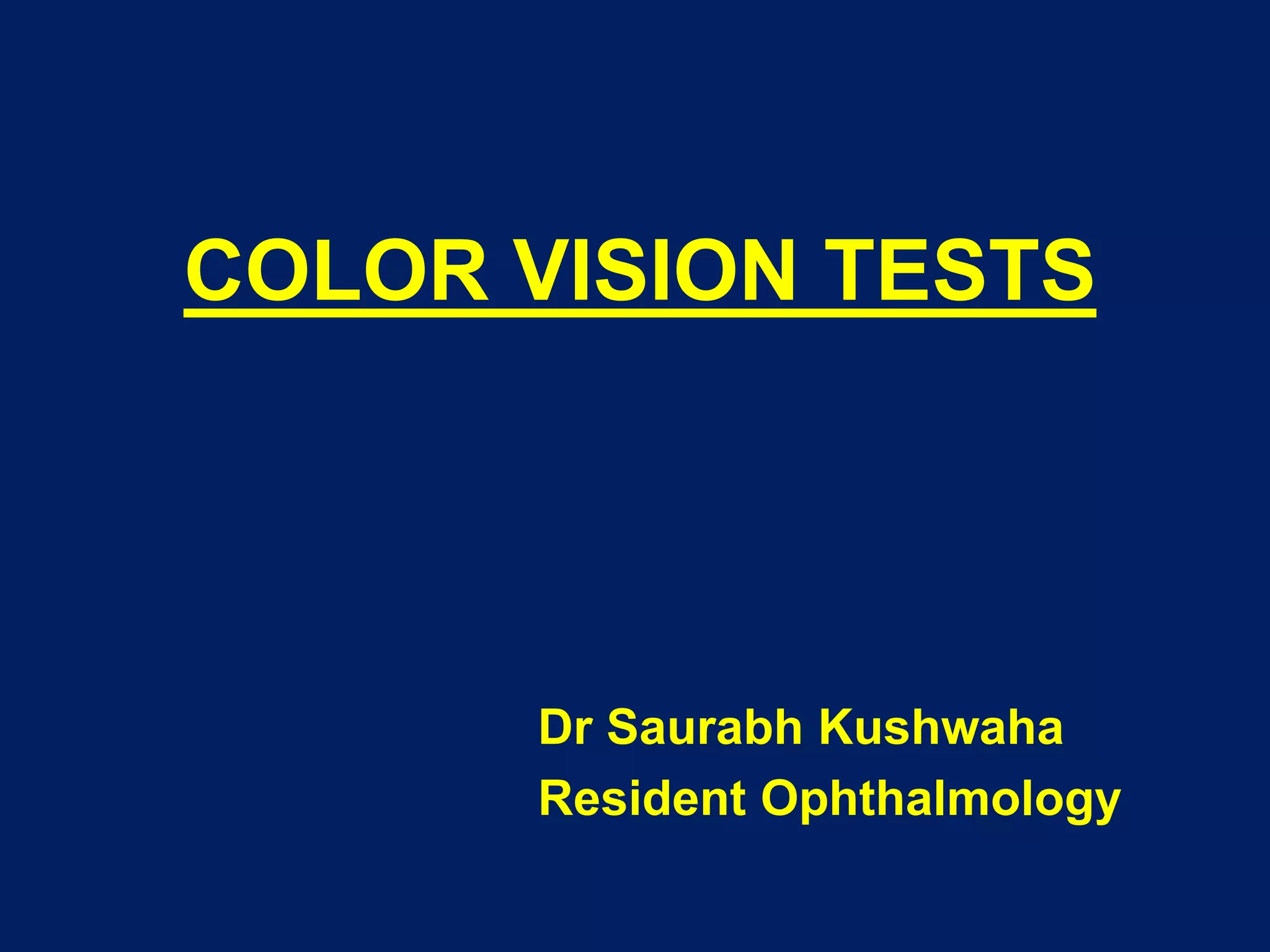 Color vision | PPT