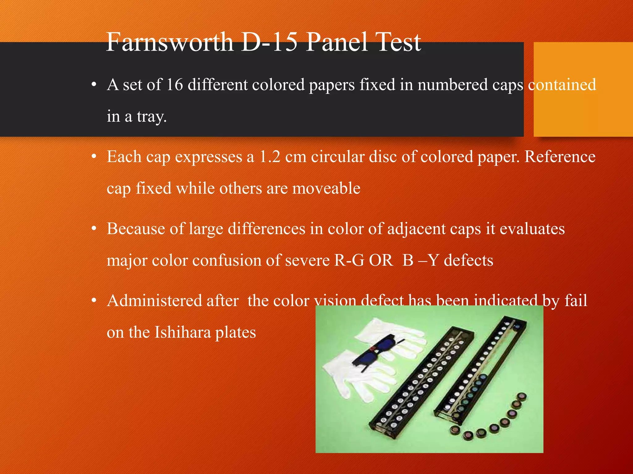 Colour vision examination | PPTX