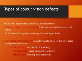 Colour vision examination | PPTX