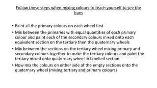 Colour wheels template | PPTX