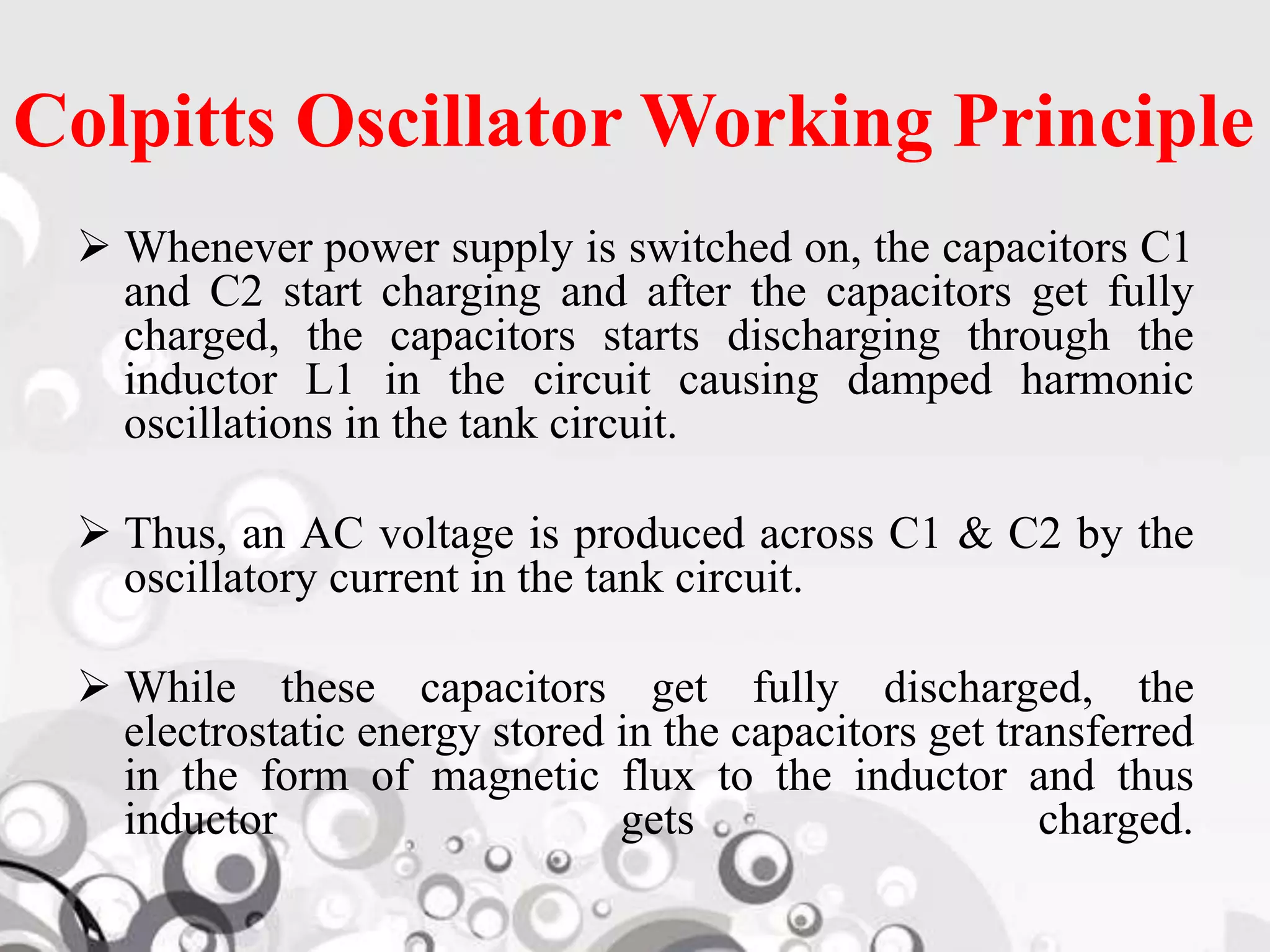 Colpitts oscillator | PPT