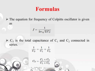 Colpitts oscillator | PPT