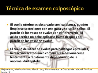 Colposcopia. Ginecologia. UMSNH | PPTX