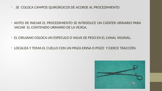 TECNICA QUIRURGICA DE COLPOPERINEOPLASTIA.pptx