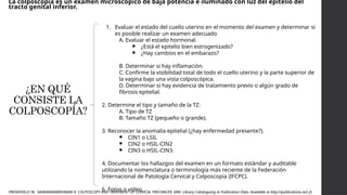 colposcopia de cervix como examen de tamizaje | PPTX