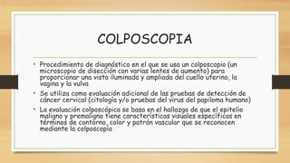 Colposcopia I | PDF | Reproductive Health | Diseases and Conditions