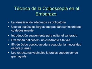 COLPOSCOPIA EN EL EMBARAZO COMO PREVENCION DEL VPH | PPTX