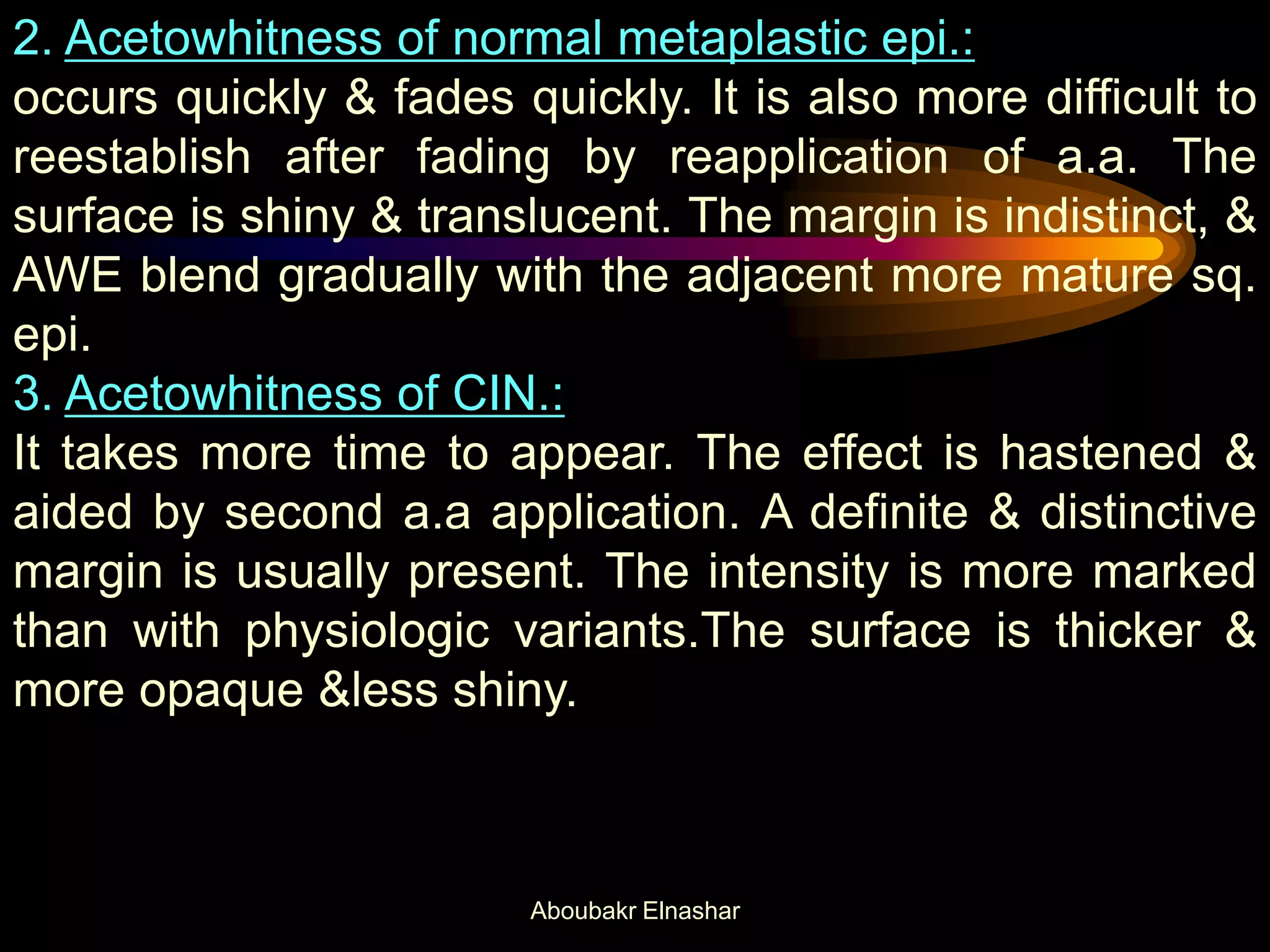 ABNORMAL COLPOSCOPIC FINDINGS | PDF