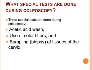 Colposcopy examination | PPTX