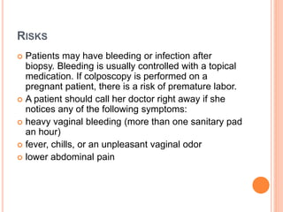 Colposcopy examination | PPTX