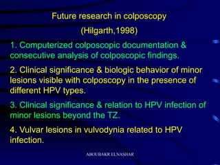 colposcopy advanced..pptx////............ | PPT