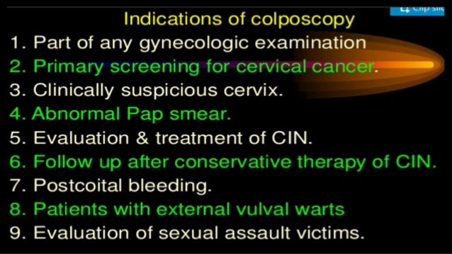 Colposcopy technique