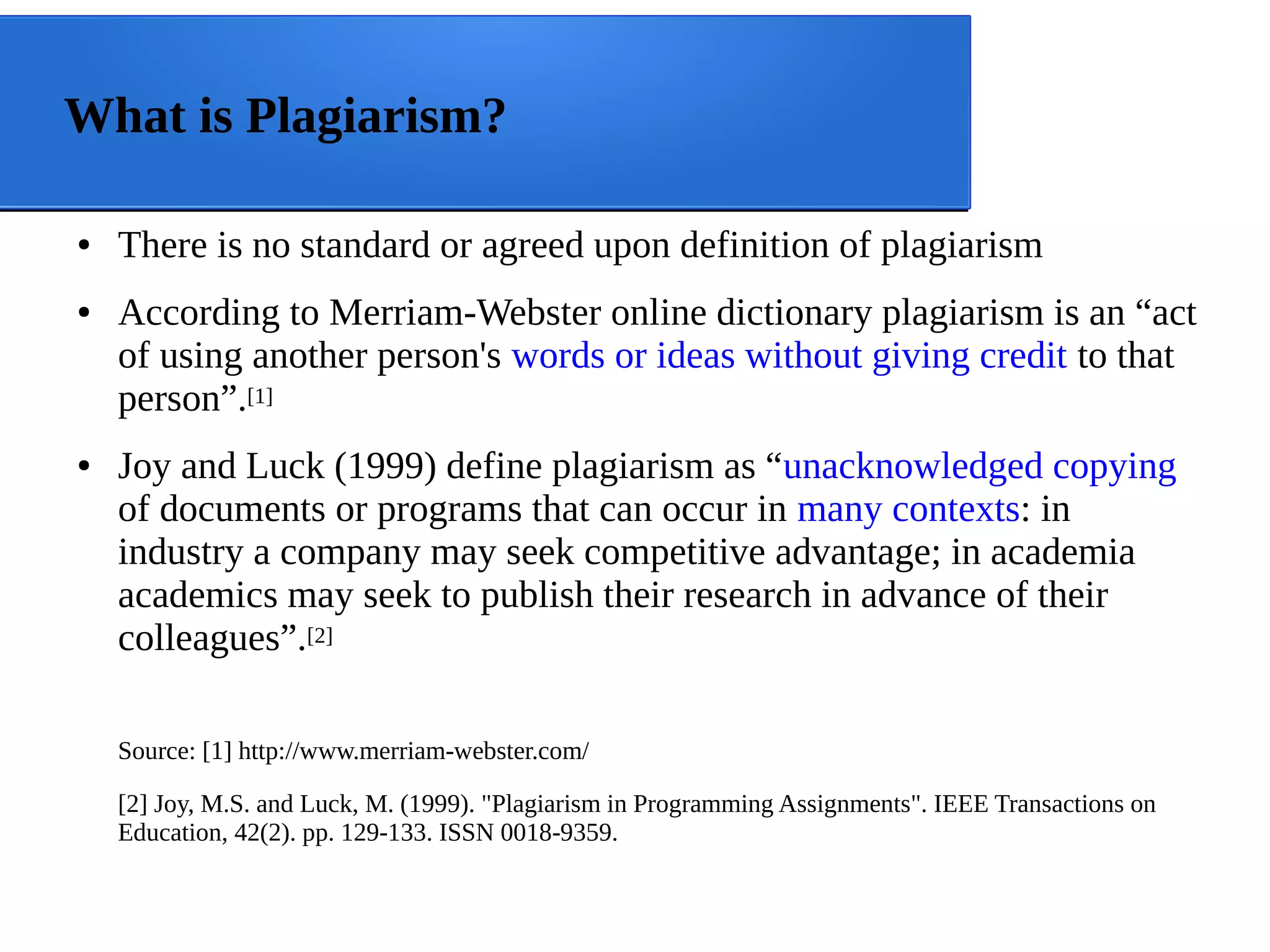 Plagiarism | PDF