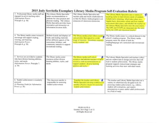 Michelle Colquitt Media Program Self-Evaluation Rubric | PDF