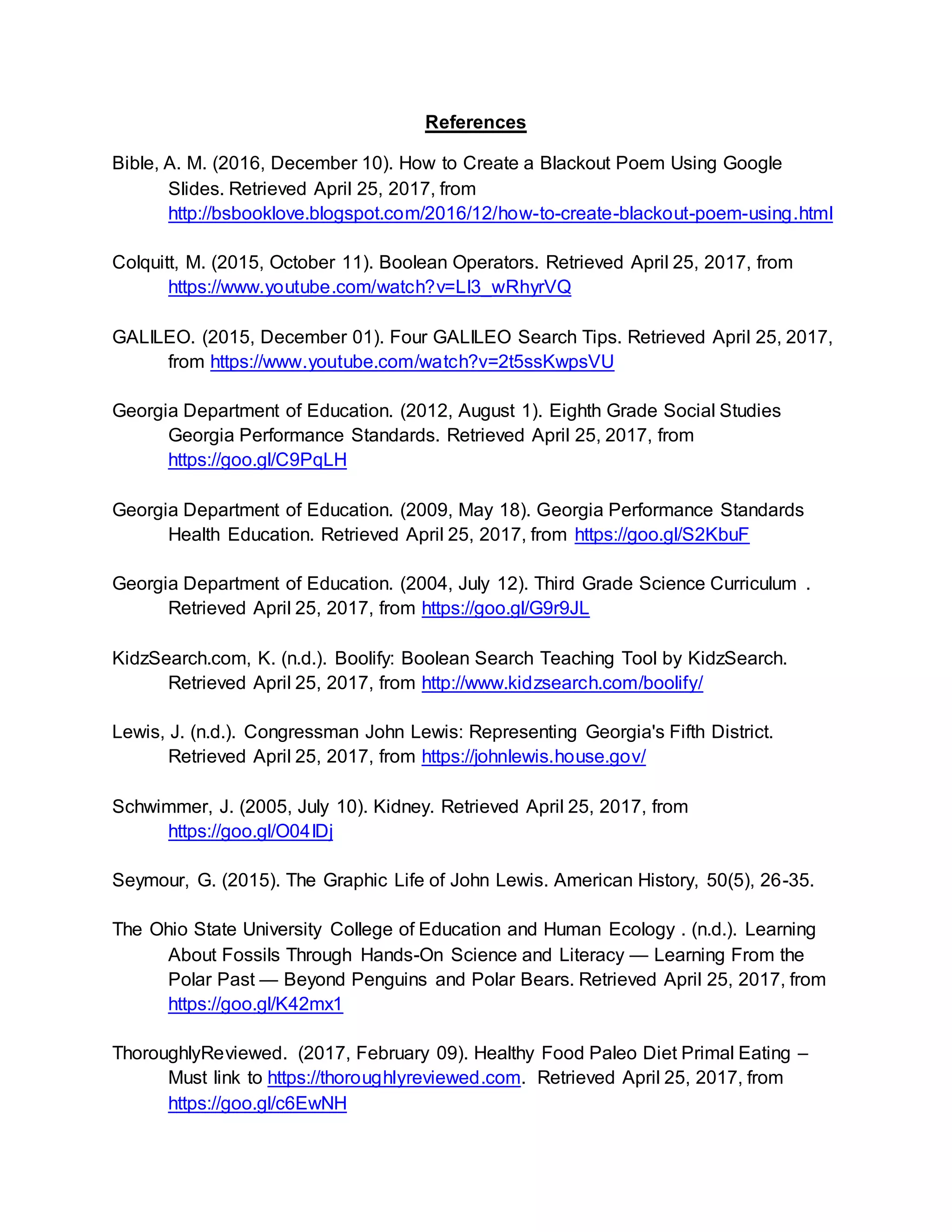 Professional Development Website Resources | DOCX