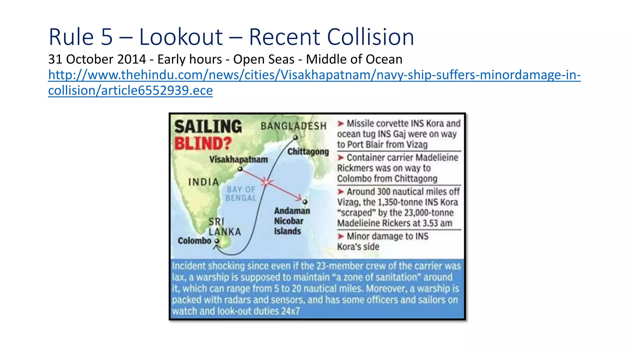 COLREG 1972, A Presentation | PPTX