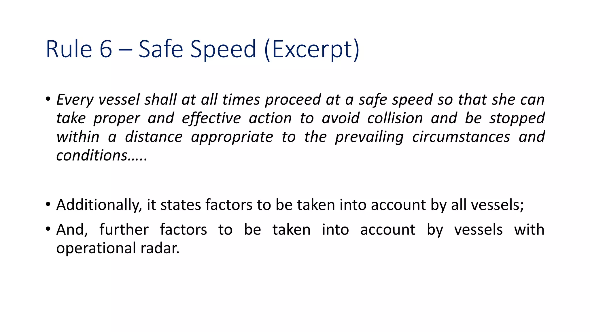 COLREG 1972, A Presentation | PPTX