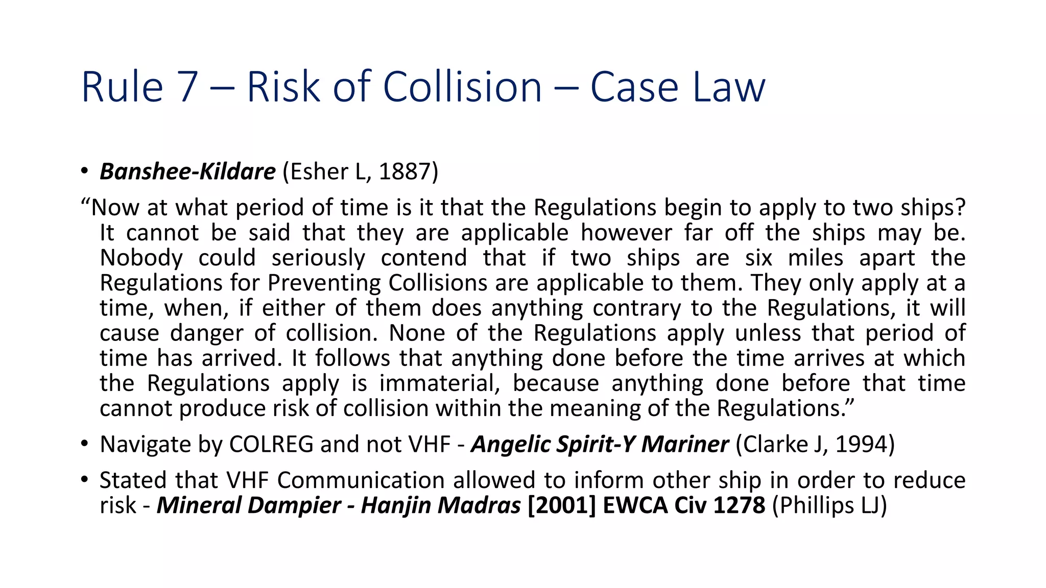 COLREG 1972, A Presentation | PPTX