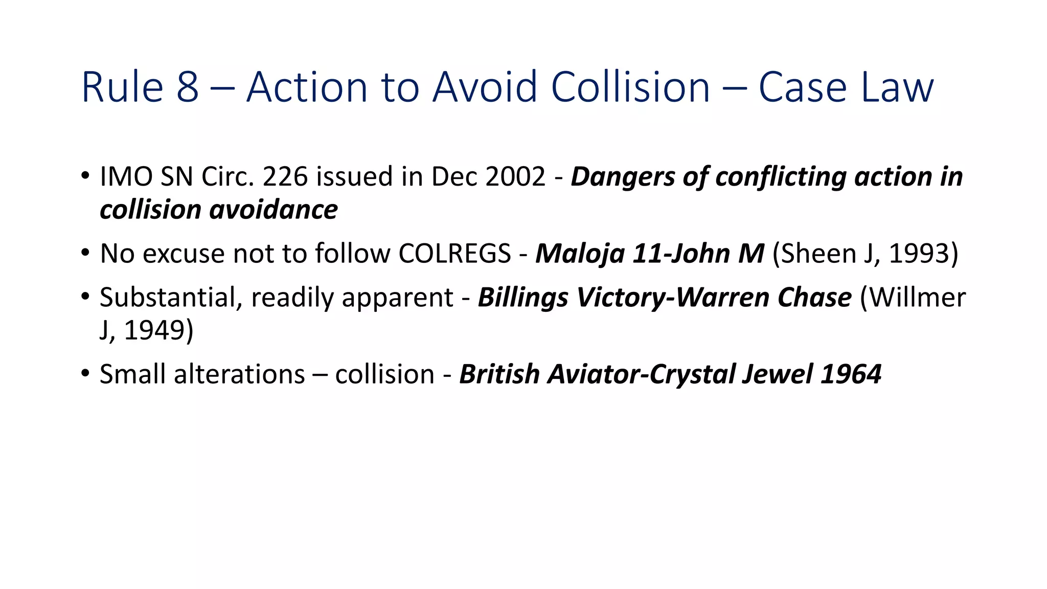 COLREG 1972, A Presentation | PPTX