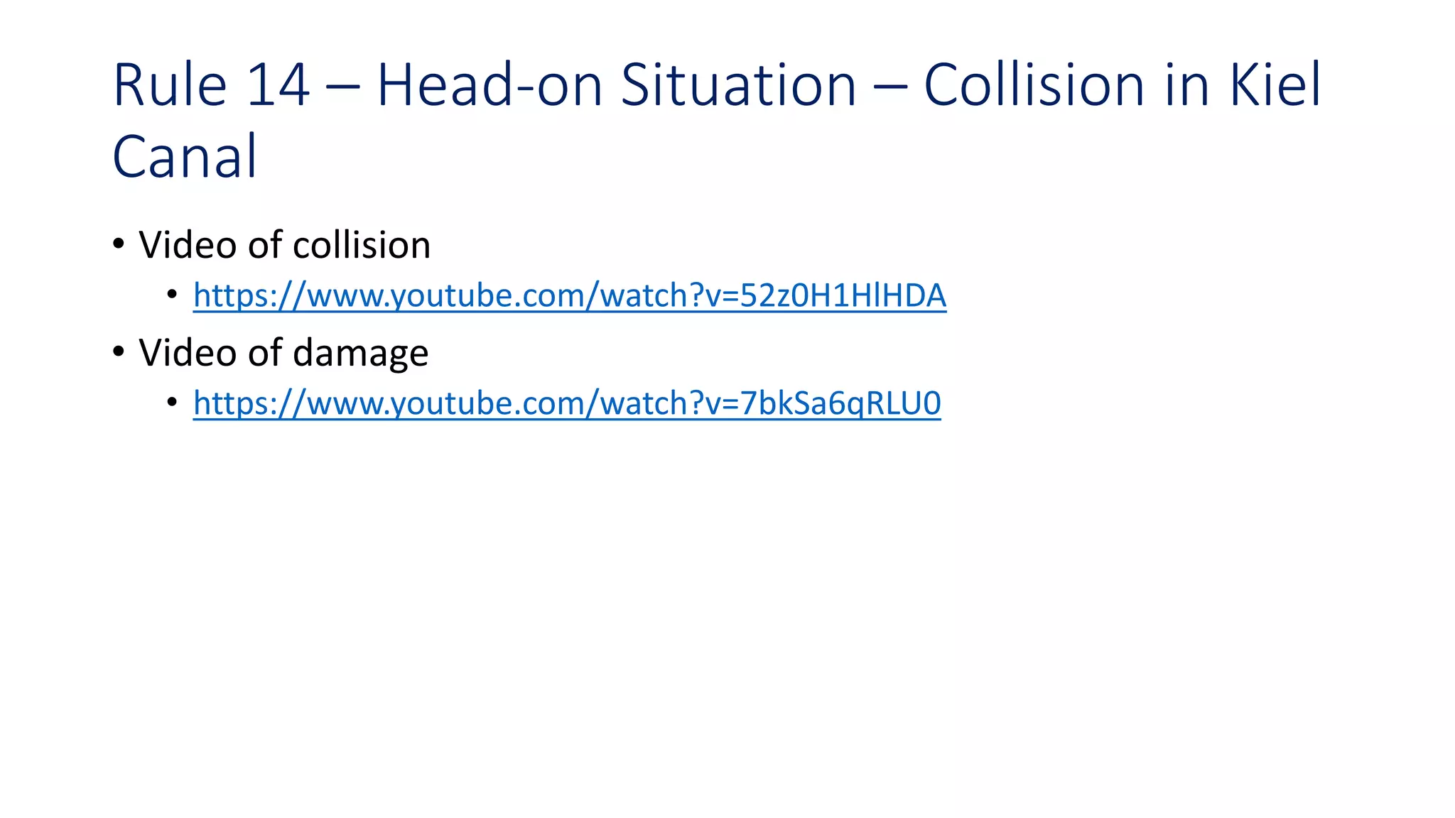 COLREG 1972, A Presentation | PPTX