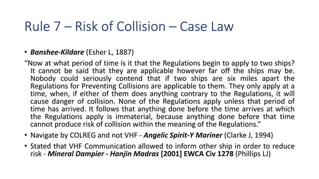 COLREG 1972, A Presentation | PPTX