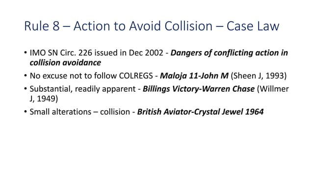 COLREG 1972, A Presentation | PPTX