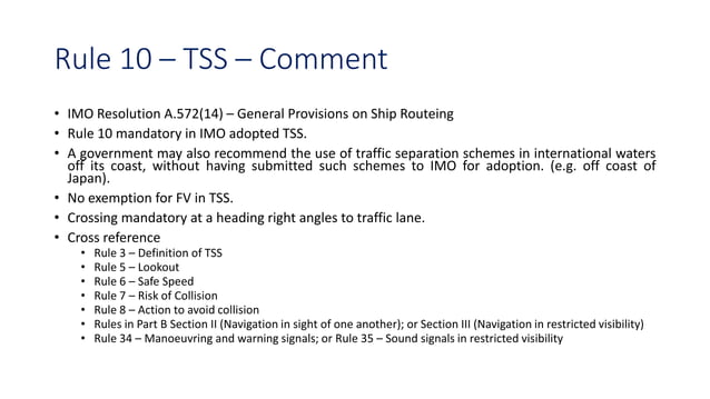 COLREG 1972, A Presentation | PPTX