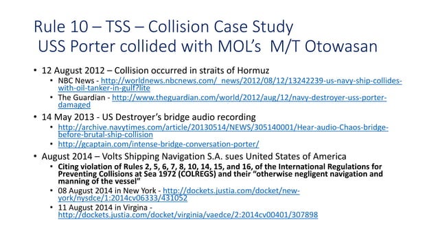 COLREG 1972, A Presentation | PPTX