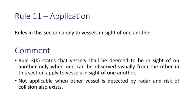 COLREG 1972, A Presentation | PPTX