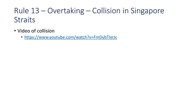 COLREG 1972, A Presentation | PPTX