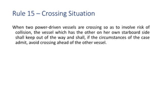 COLREG 1972, A Presentation | PPTX