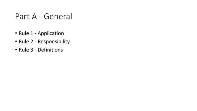 COLREG 1972, A Presentation | PPTX