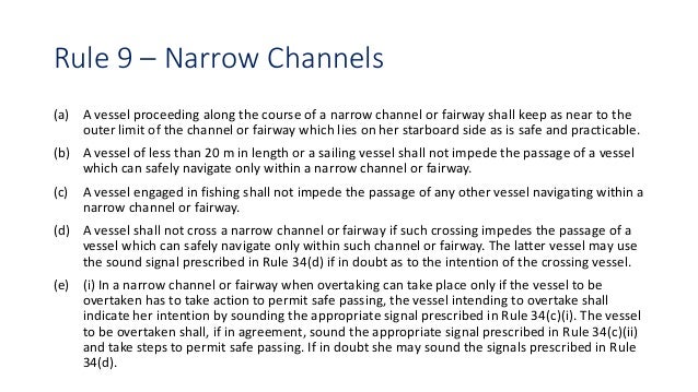 COLREG 1972, A Presentation