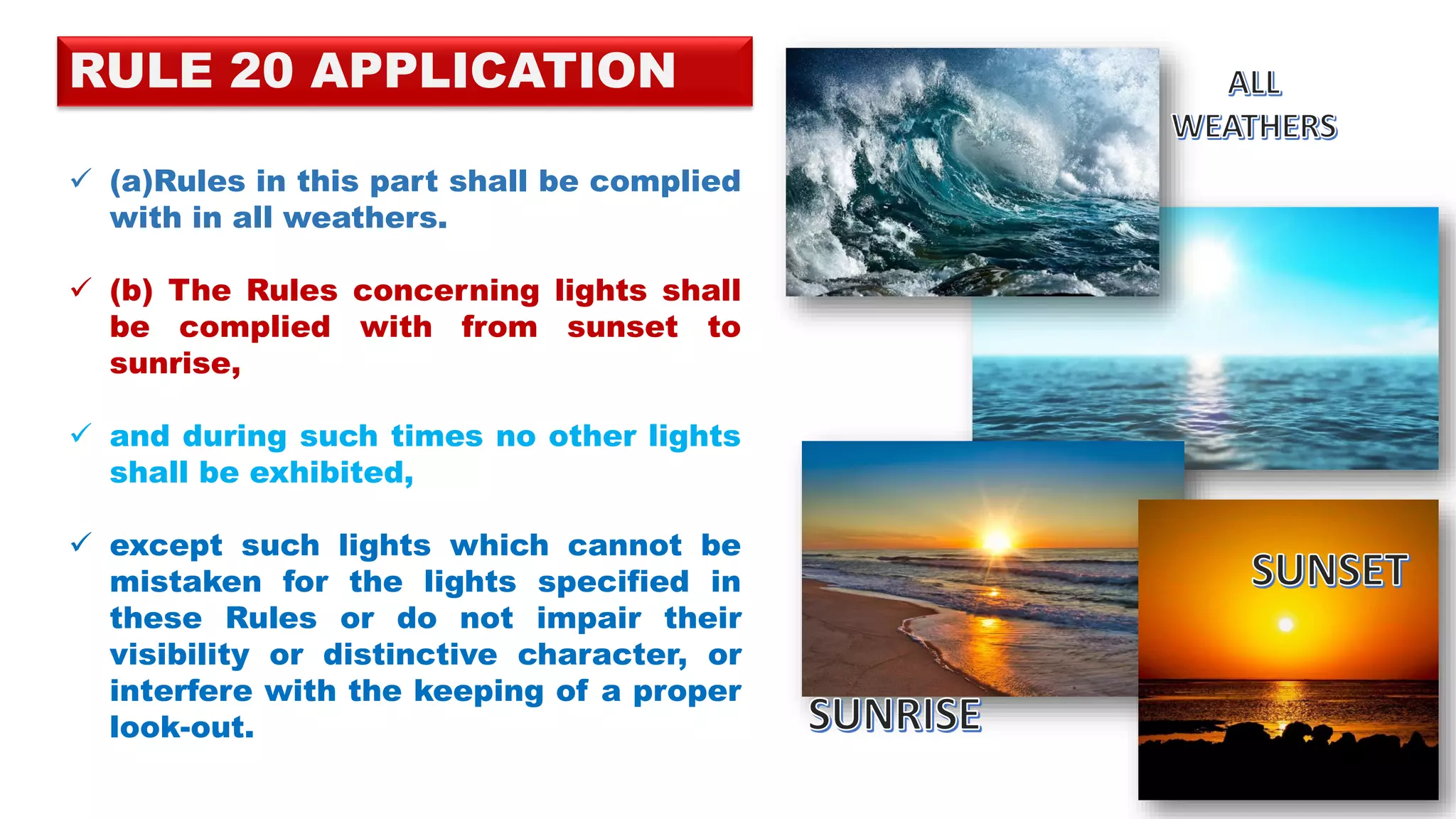 COLREG PART C | PDF