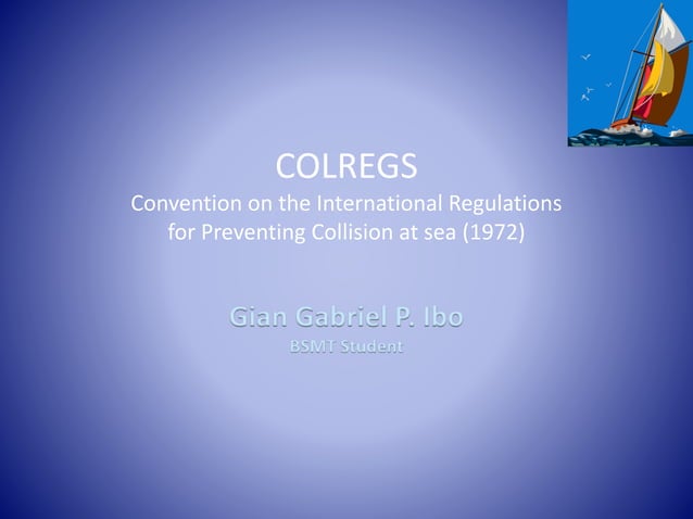 COLREGS 1972 (Understandable Version) | PPTX