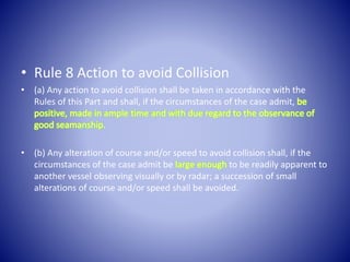 COLREGS 1972 (Understandable Version) | PPTX